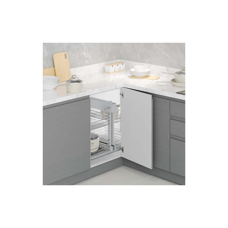 Rohový systém drátěný MAGENTO / Lesklý chrom