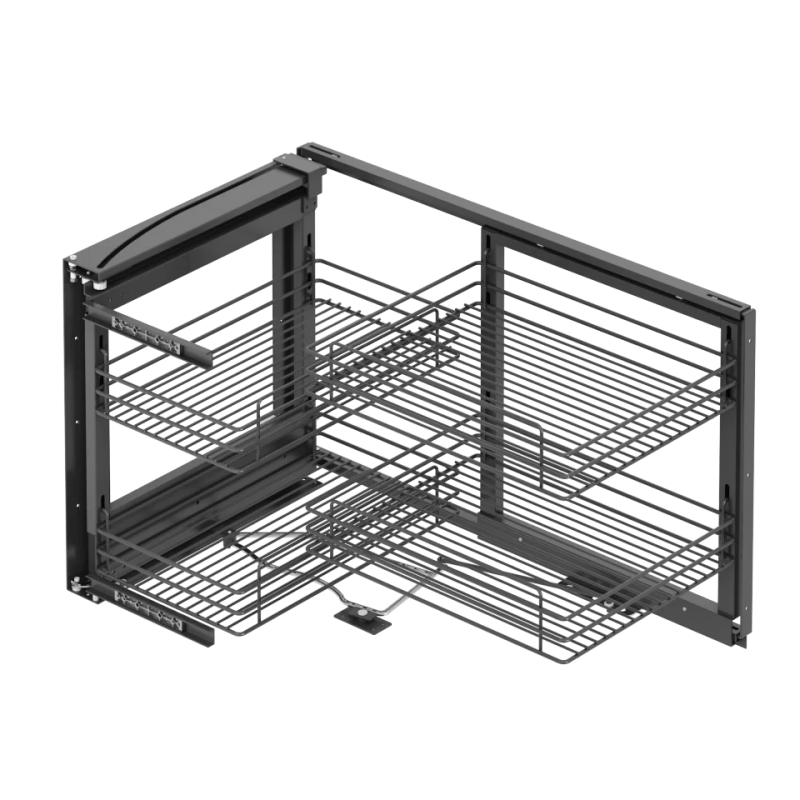 Drátěný rohový mechanismus Magic corner / Antracit