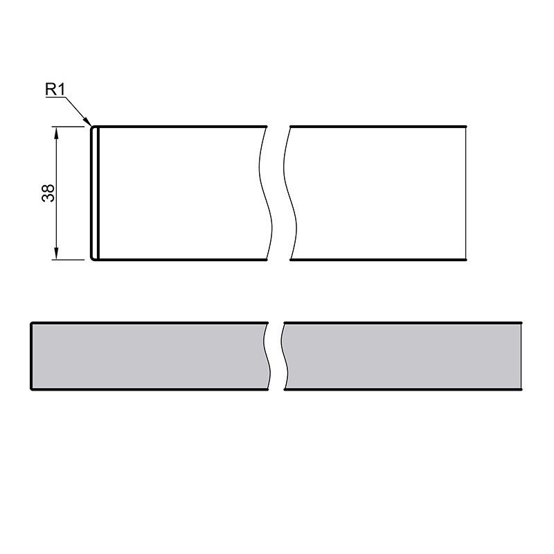 Stolová deska EGGER Perlovo šedá U763/ST76