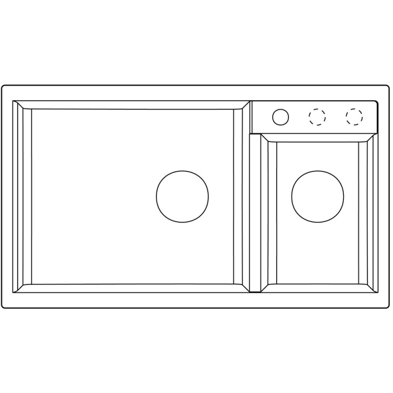 Kameninový dřez Blanco METRA 9 / Sivá skala