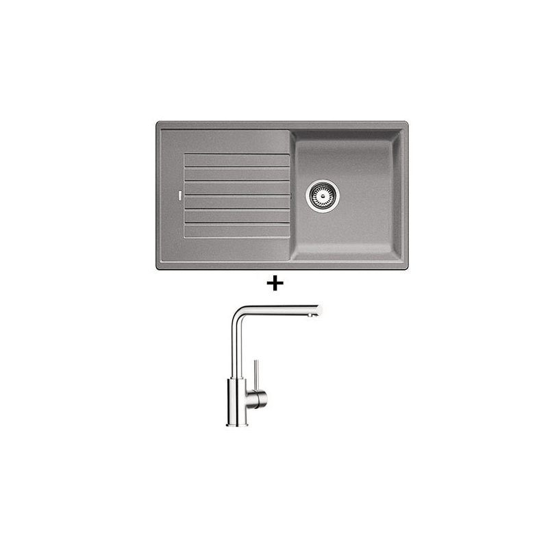 Set Blanco Kameninový drez ZIA 5 S + Batéria DARAS Silgranit